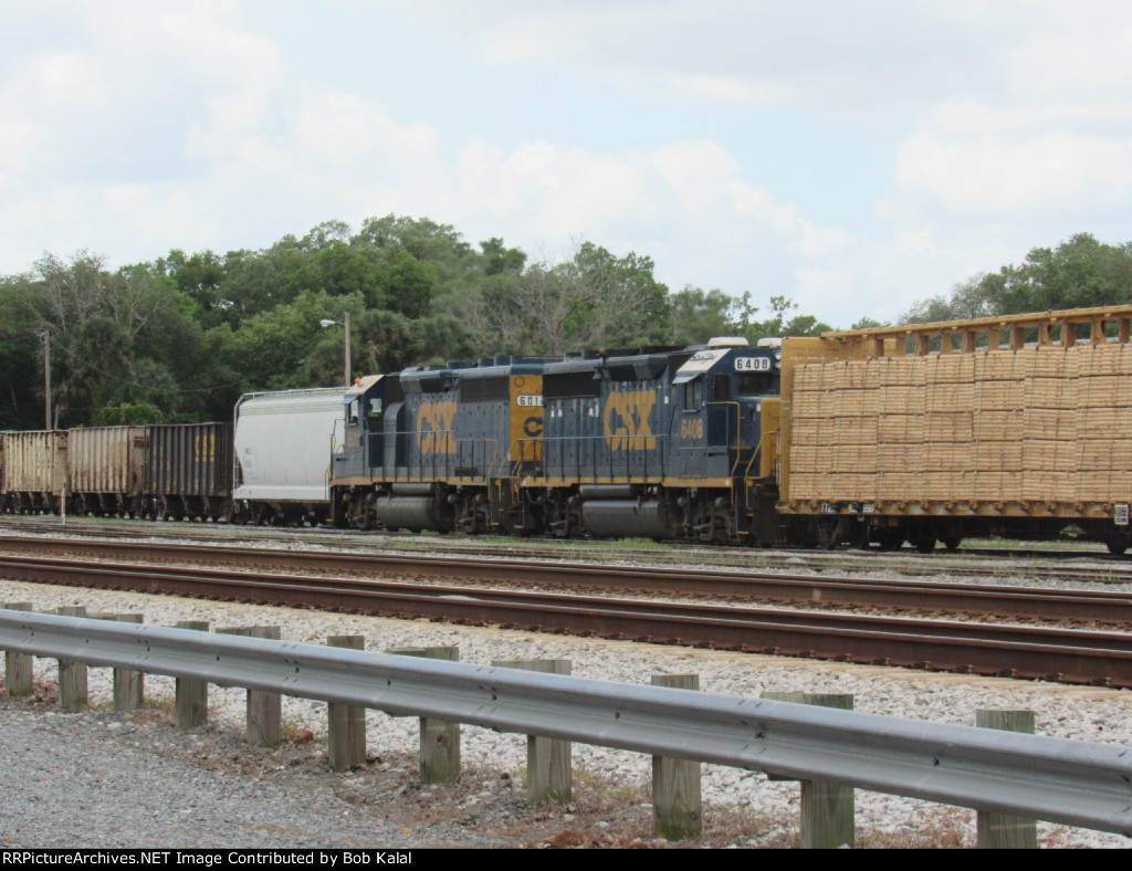 CSX 6011 CSX 6408 waiting to leave yard
